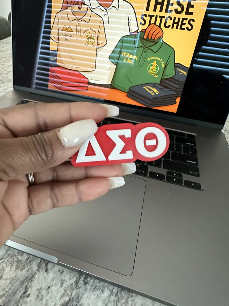 Delta Sigma Theta Straw Topper 10mm fits Stanley - Free 3D Print Model ...
