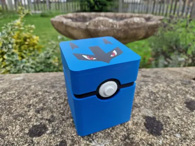 Pokemon Deck Box - Lucario by Poke Prints MakerWorld: Download Free 3D ...