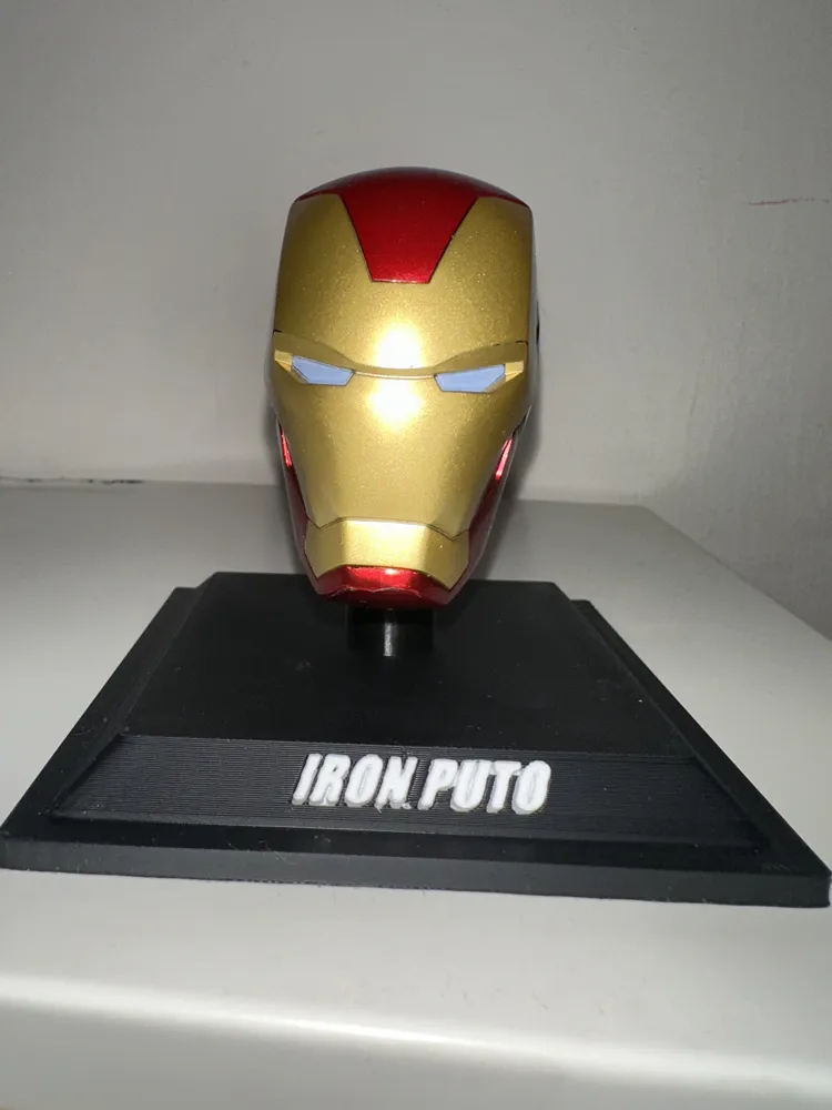 Iron Man head support by krypton MakerWorld: Download Free 3D Models