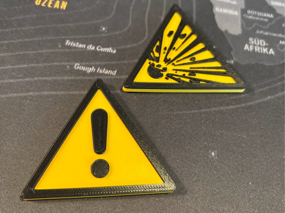 Warning Signs ISO 7010 - Free 3D Print Model - MakerWorld