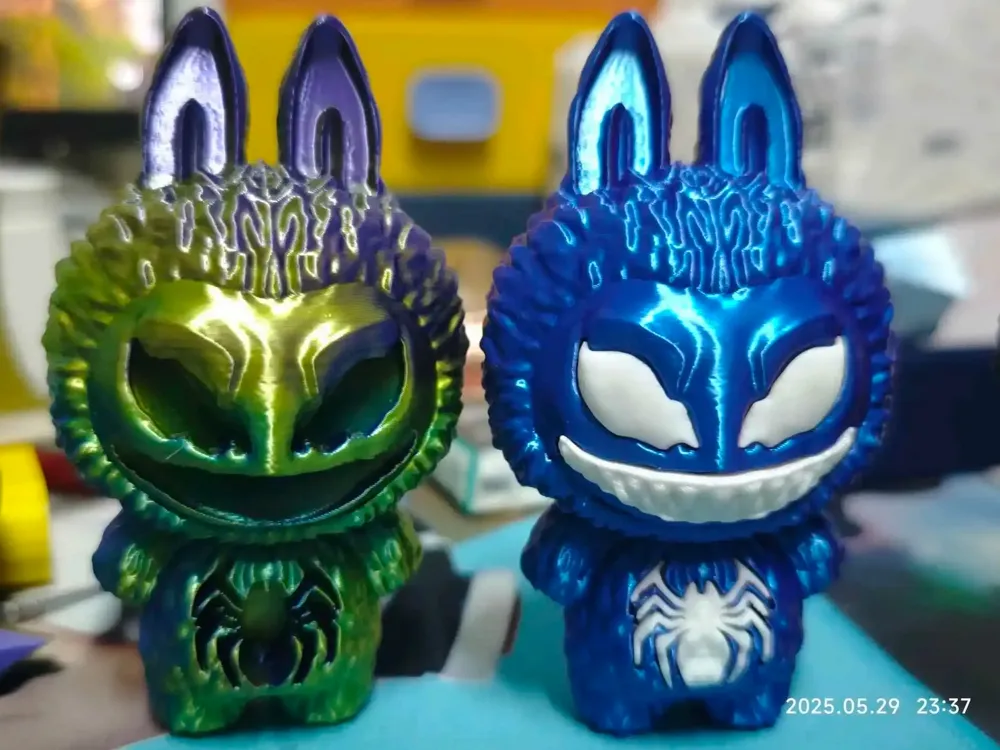 Venom Labubu - Venom por 顺遂如意 MakerWorld: Baixe modelos 3D gratuitos