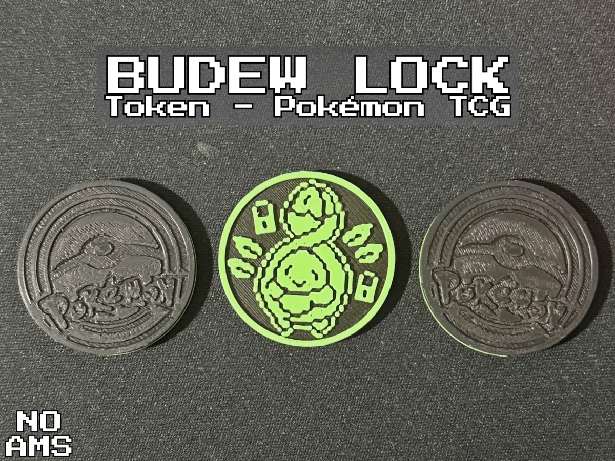 Budew Item Lock Token NO AMS - Pokemon TCG - Free 3D Print Model ...