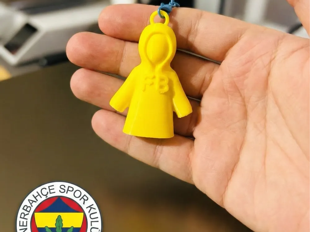 Fenerbahçe Super Cup 2025 - Raincoat Keychain - Free 3D Print Model ...