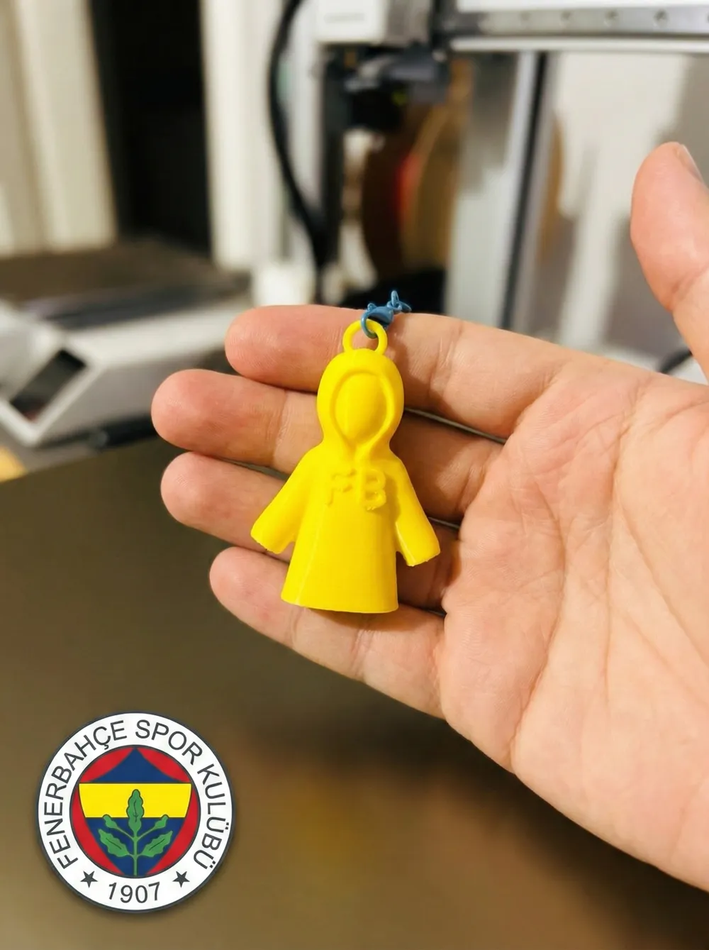 Fenerbahçe Super Cup 2025 - Raincoat Keychain - Free 3D Print Model ...