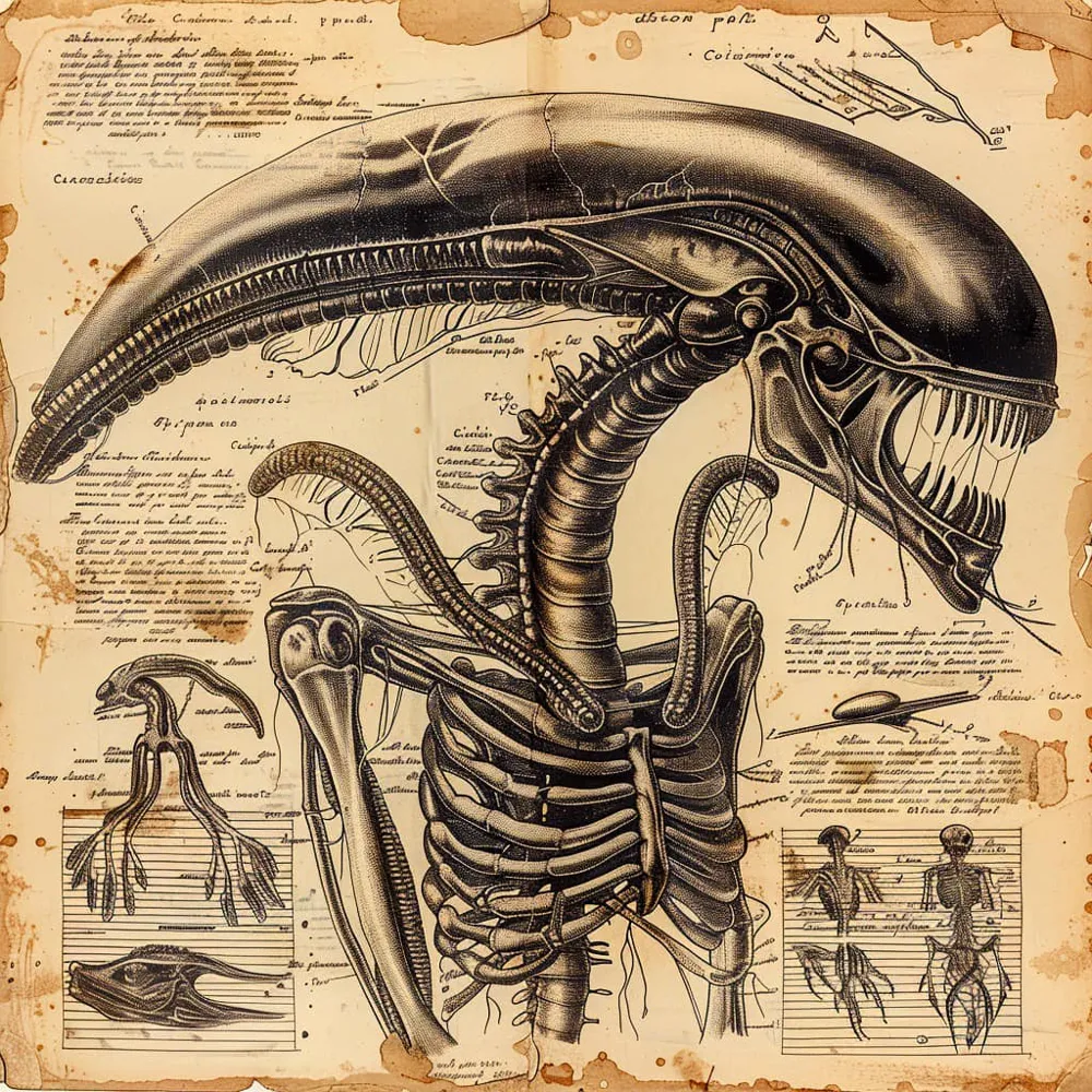 Alien Diagram 2 by Heath - MakerWorld