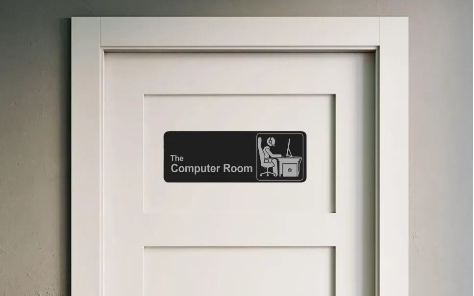 The Computer room sign - The Office TV Series by BuzzEye - MakerWorld