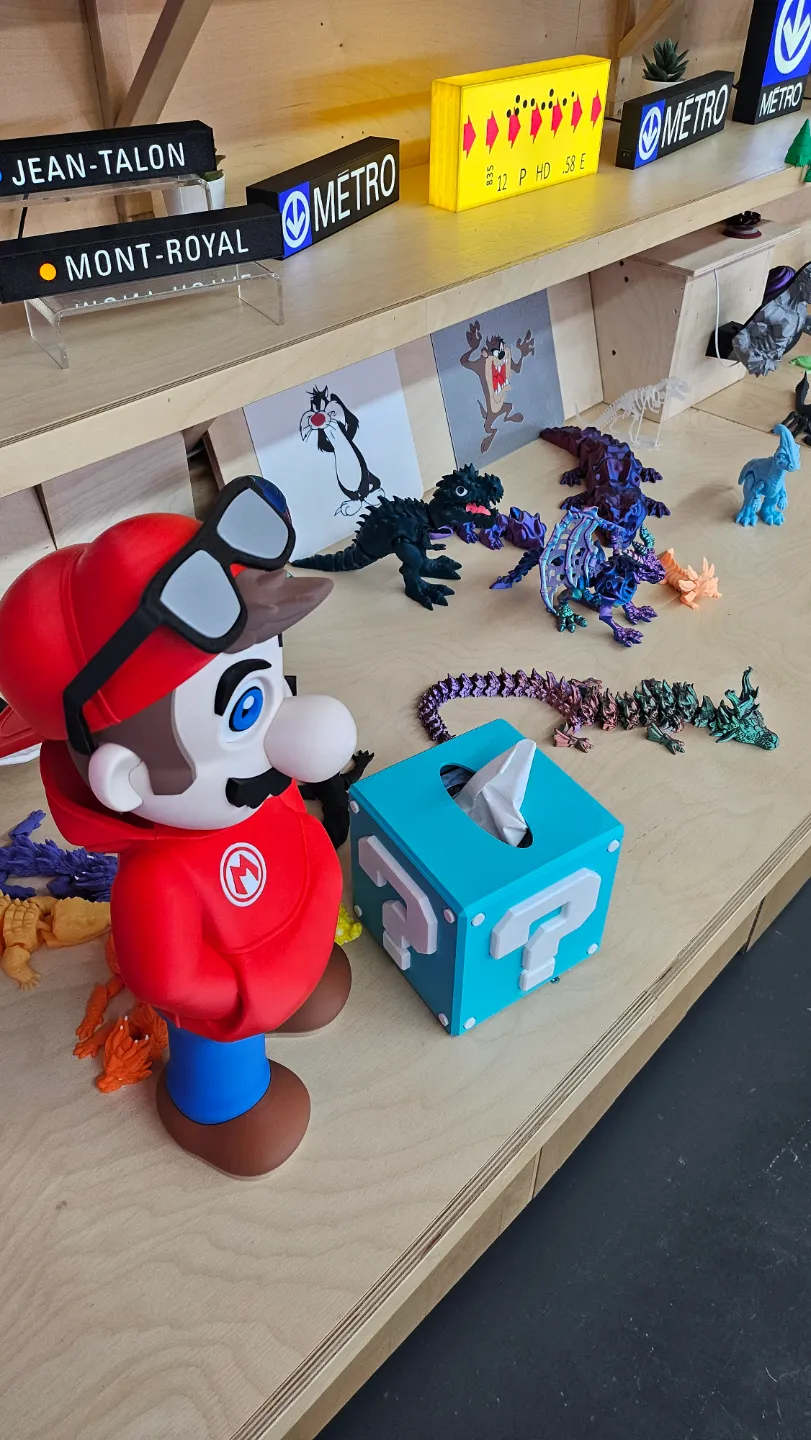 Super Mario Question Mark tissue box cover by Tommy Gun - MakerWorld