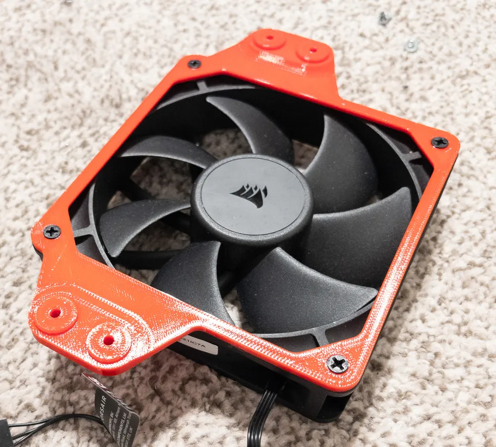 适用于 Cooler Master Qube 500 540 机箱的风扇支架 - 免费 3D 打印模型 - MakerWorld