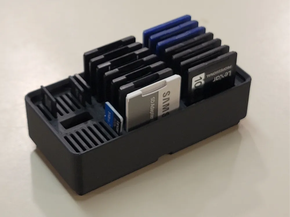 Gridfinity SD / MicroSD Card Holder 1x2 Remixed by jim_philly ...