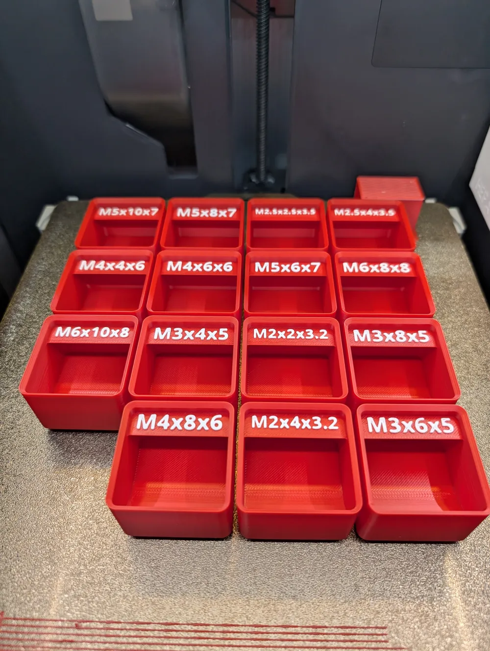 Gridfinity Bins for Ktehloy Heat Inserts by Kernel Spike MakerWorld: Download Free 3D Models