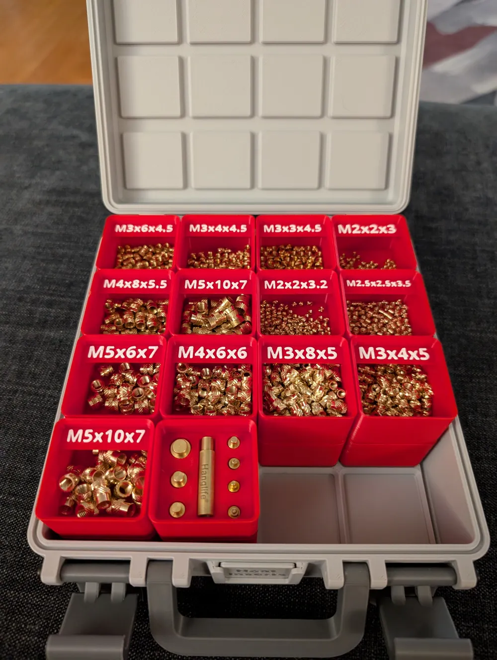 Gridfinity Bins for Ktehloy Heat Inserts - Free 3D Print Model - MakerWorld