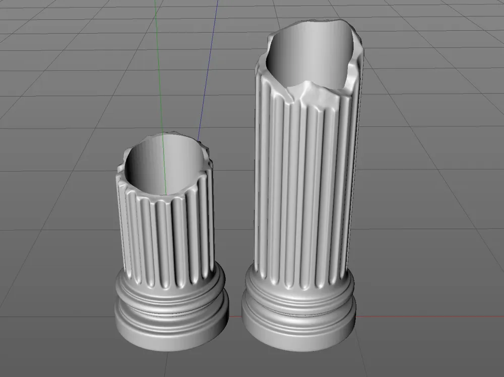 Greco-Roman Column Tea Light Set - Free 3D Print Model - MakerWorld