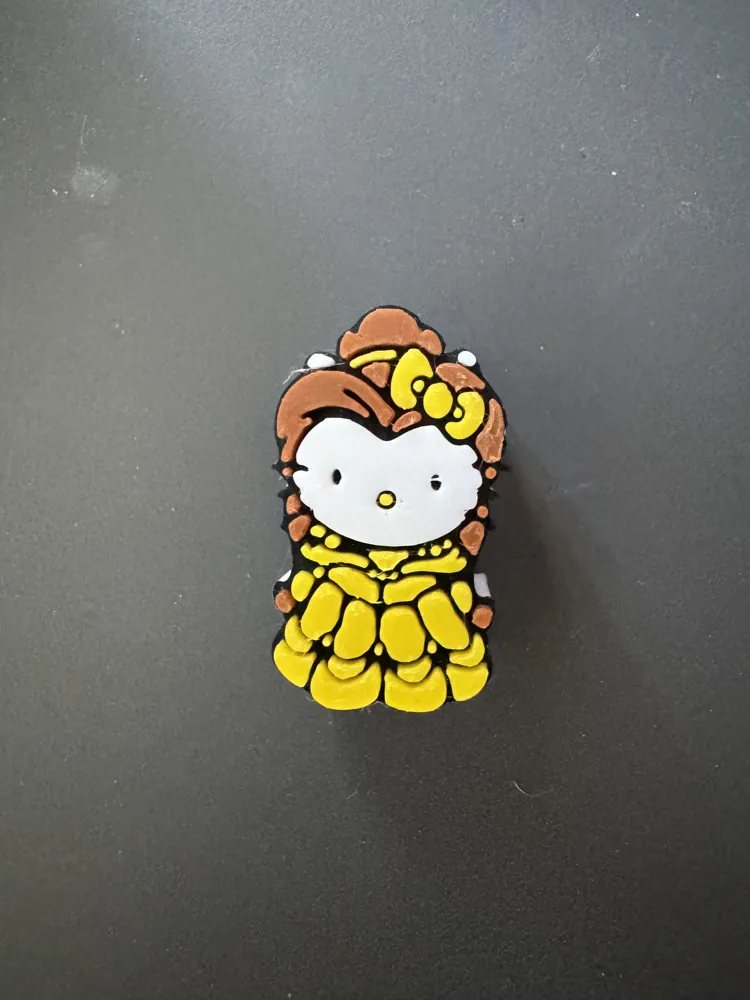 Belle Hello Kitty Straw Topper by Wesley MakerWorld: Download Free 3D ...