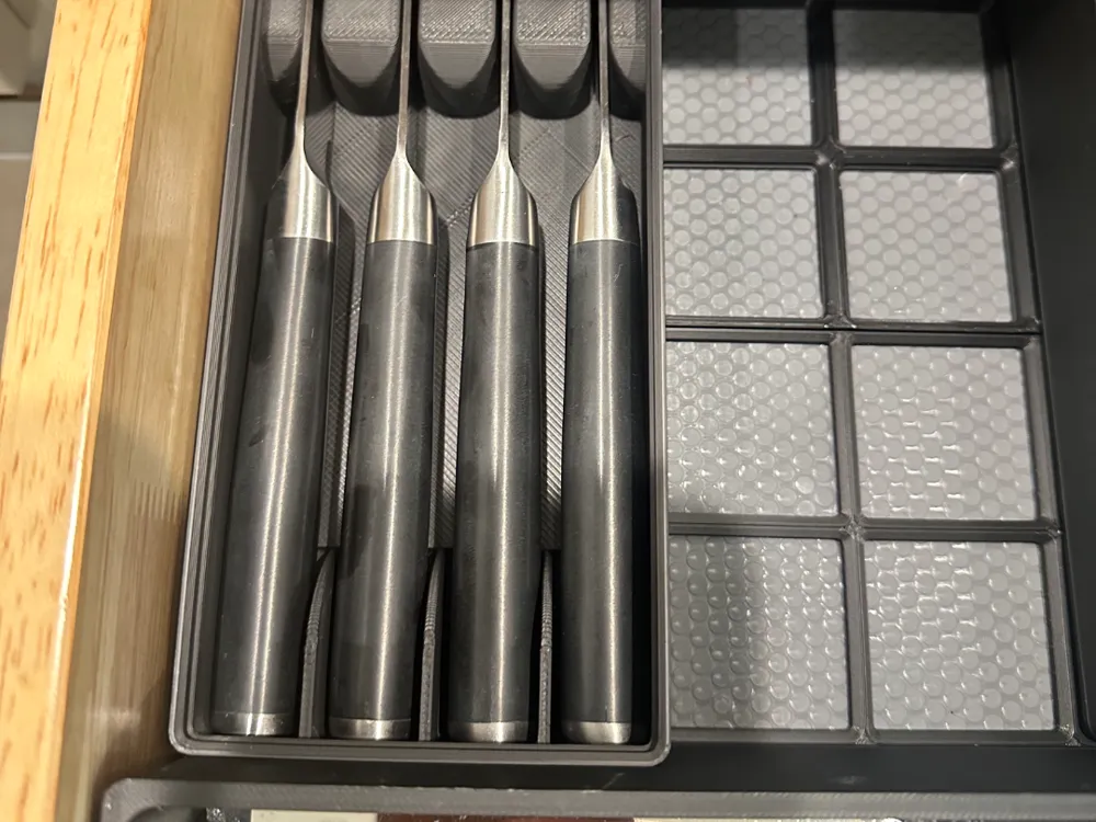 Gridfinity 2x6 (4) knife Block Stackable Remixed by smoothstone5 ...