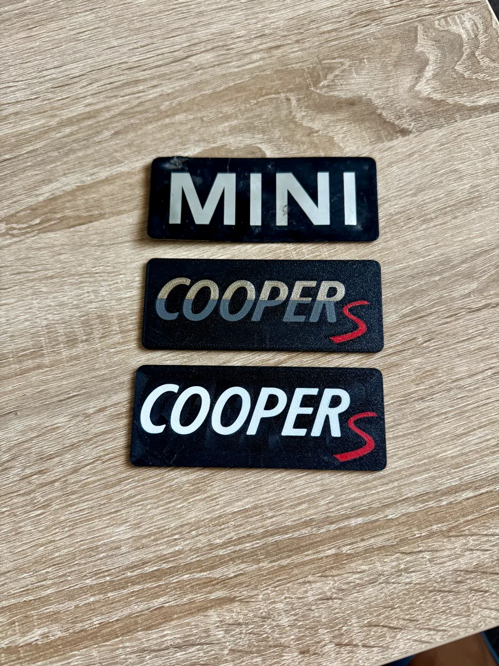 MINI R50/R52/R53 engine cover logo - Free 3D Print Model - MakerWorld