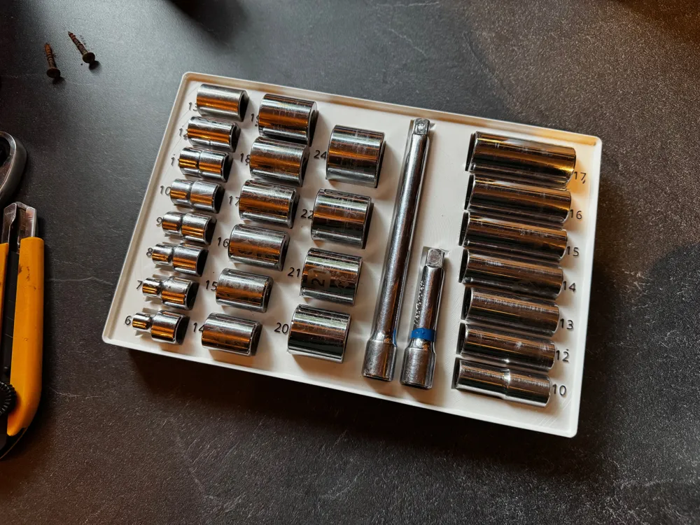Mastercraft Maximum Metric Socket Gridfinity by DigitalN MakerWorld ...