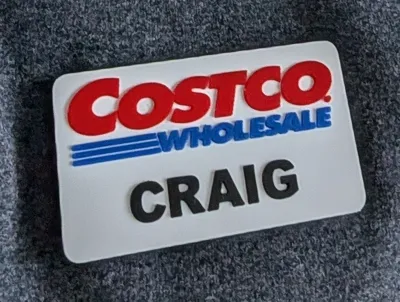 Costco Customizable Name Tag - Free 3D Print Model - MakerWorld