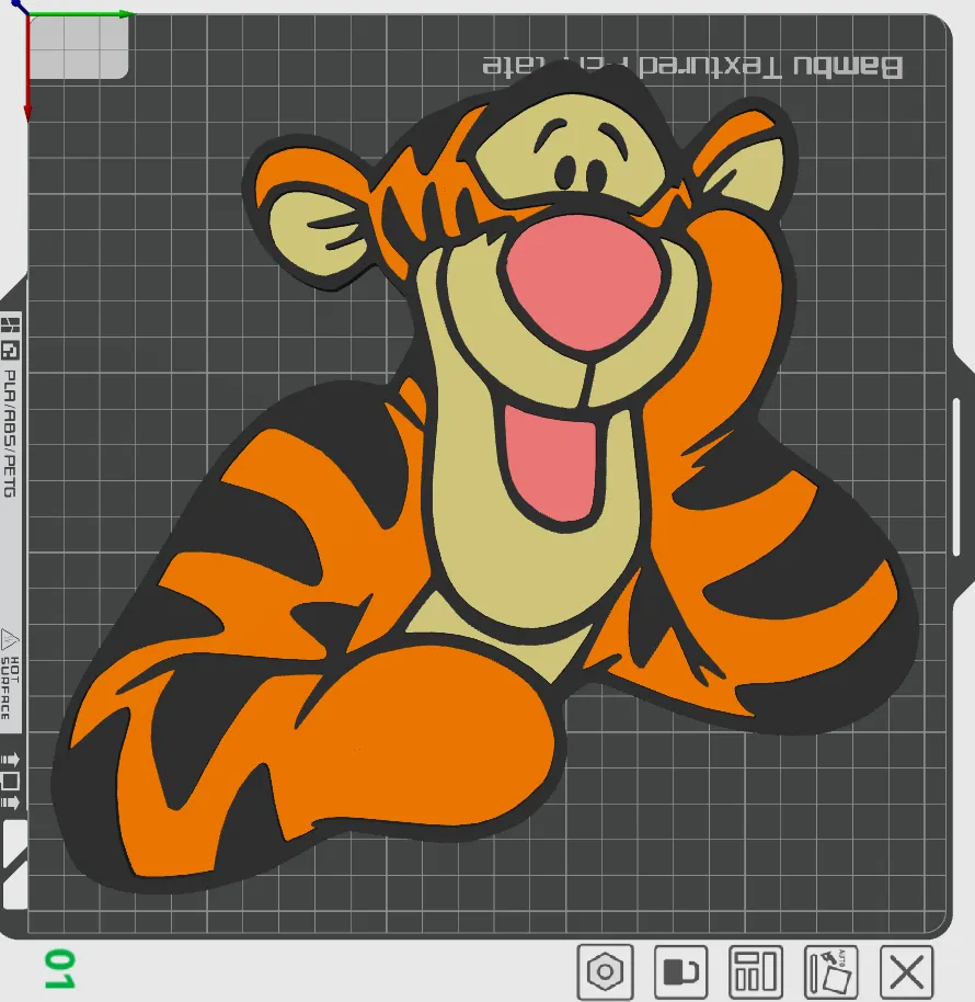Tigger Wall Art (NO AMS) by Nitro 3D Printing MakerWorld: Download Free ...