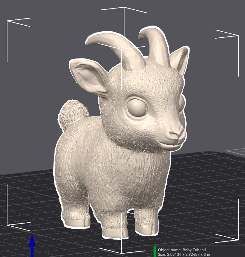 Baby tahr animal miniature by Pachira Planters MakerWorld: Download ...