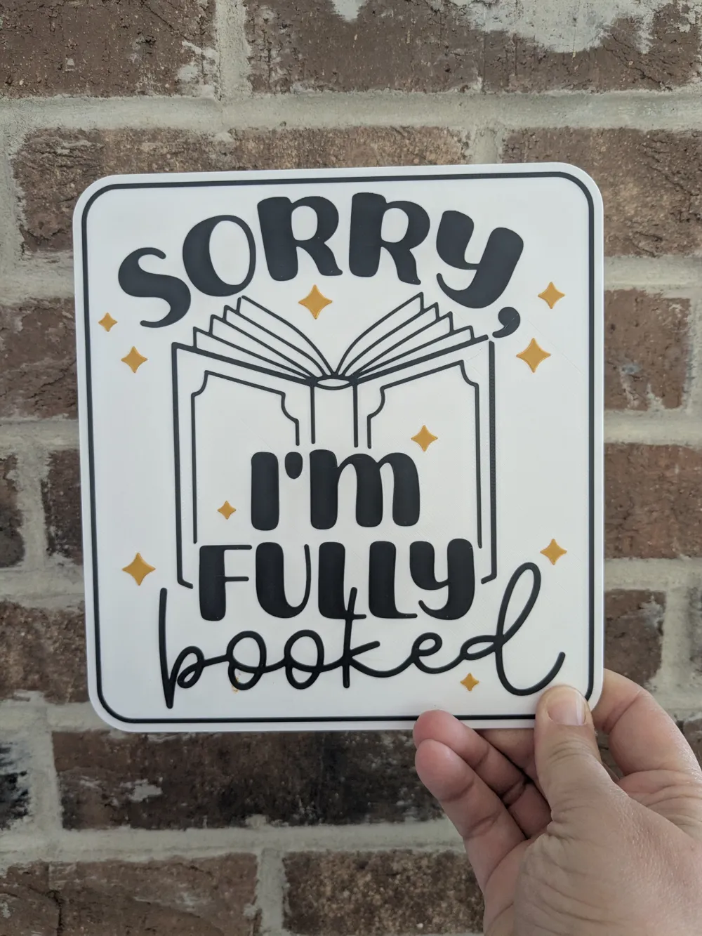 Fully Booked Book Sign by GoatMa$ter MakerWorld: Download Free 3D Models