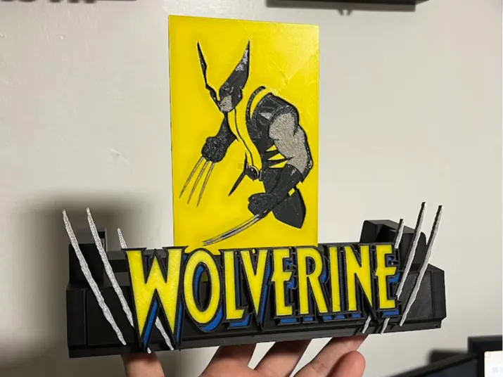 Wolverine Slab Stand – Multi-Logo Edition - Free 3D Print Model ...