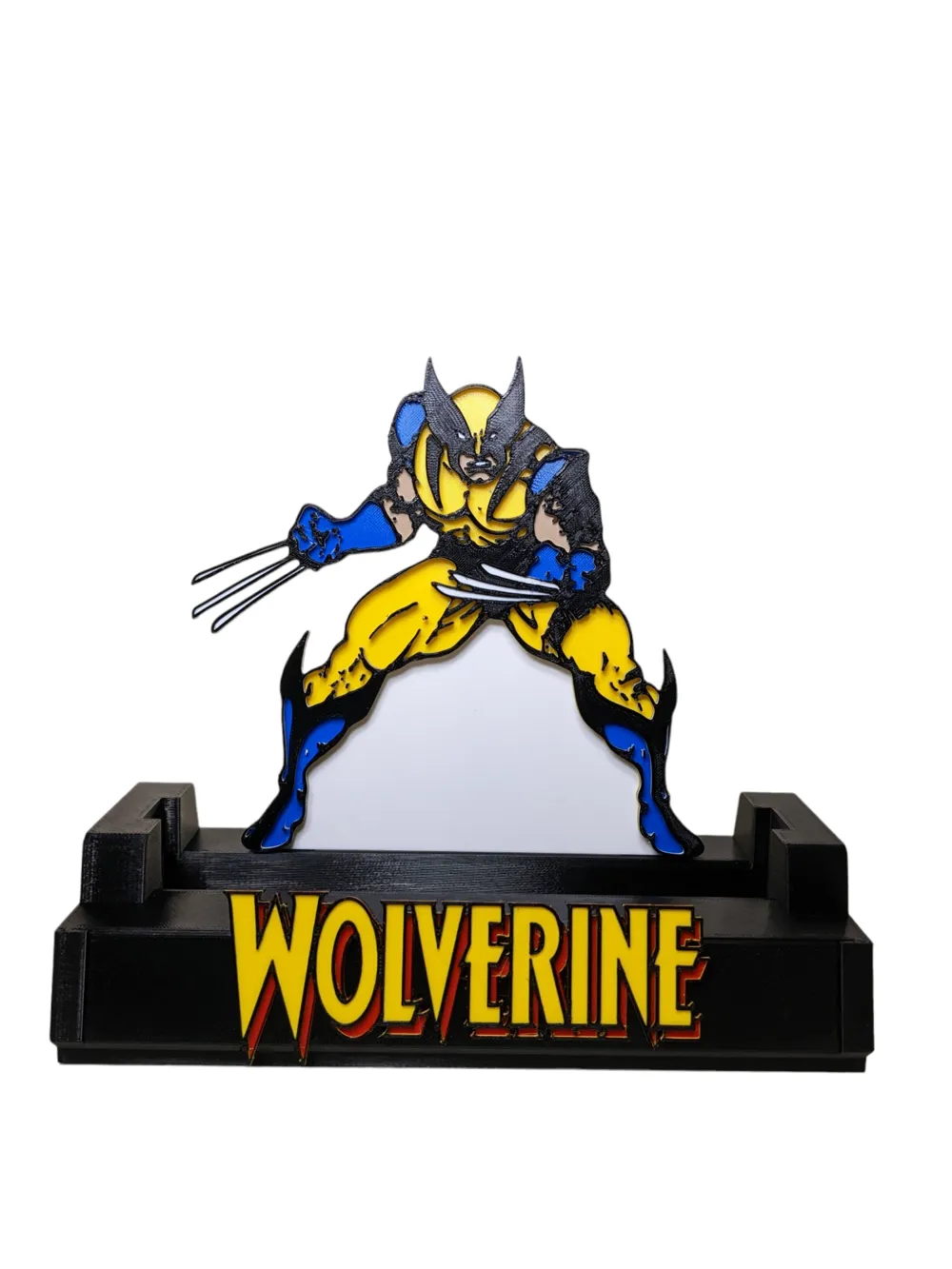 Wolverine Slab Stand – Multi-Logo Edition - Free 3D Print Model ...