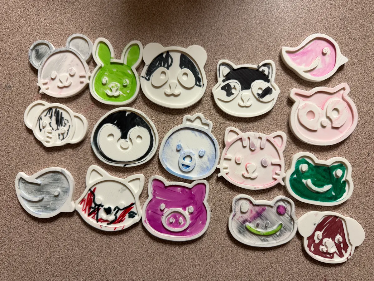 Animal coloring blanks - Free 3D Print Model - MakerWorld