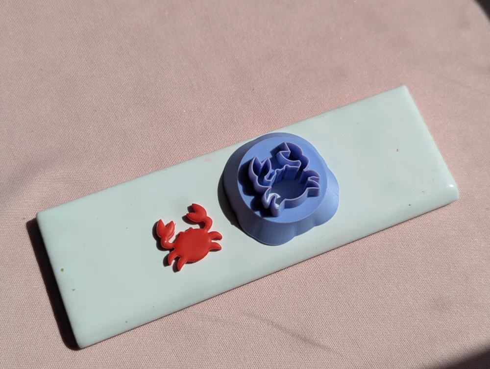 Crab Clay Cutter 1 inch by CutterSTL MakerWorld: Download Free 3D Models