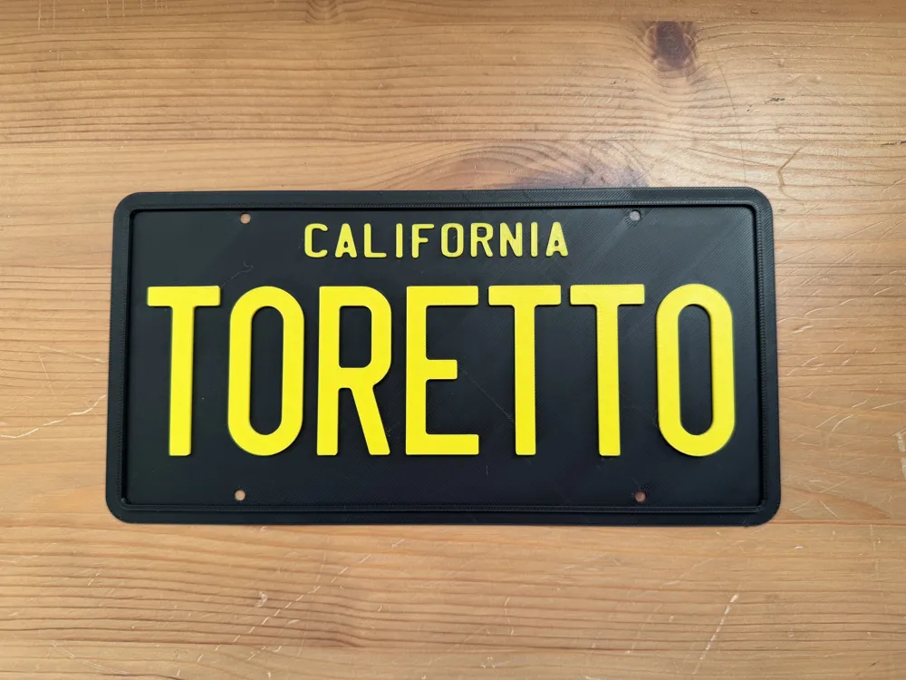 Fast and Furious License Plates - Free 3D Print Model - MakerWorld