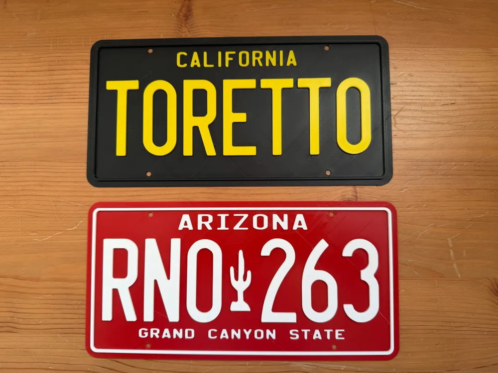 Fast and Furious License Plates - Free 3D Print Model - MakerWorld