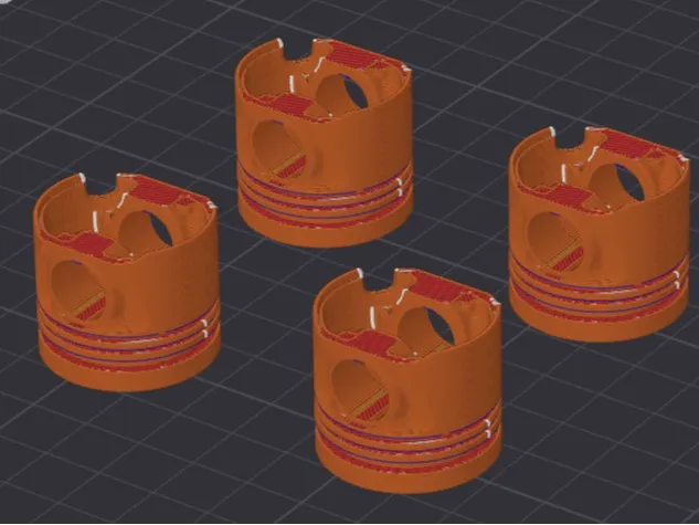 Mini Piston Ornaments by ExxonMobil_BOP - MakerWorld