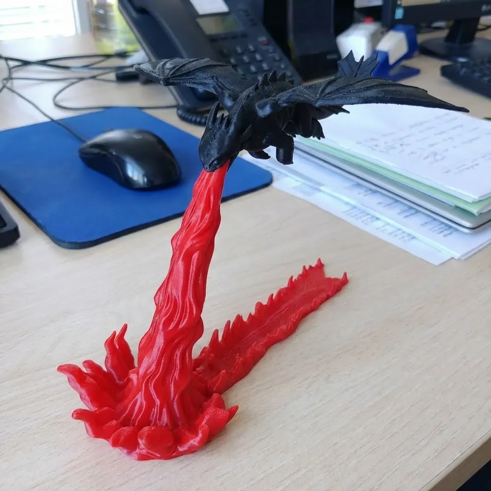 Toothless Fire Burst - How to train your dragon - Free 3D Print Model ...