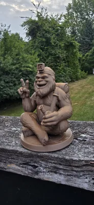 Sasquatch with Bong - Free 3D Print Model - MakerWorld