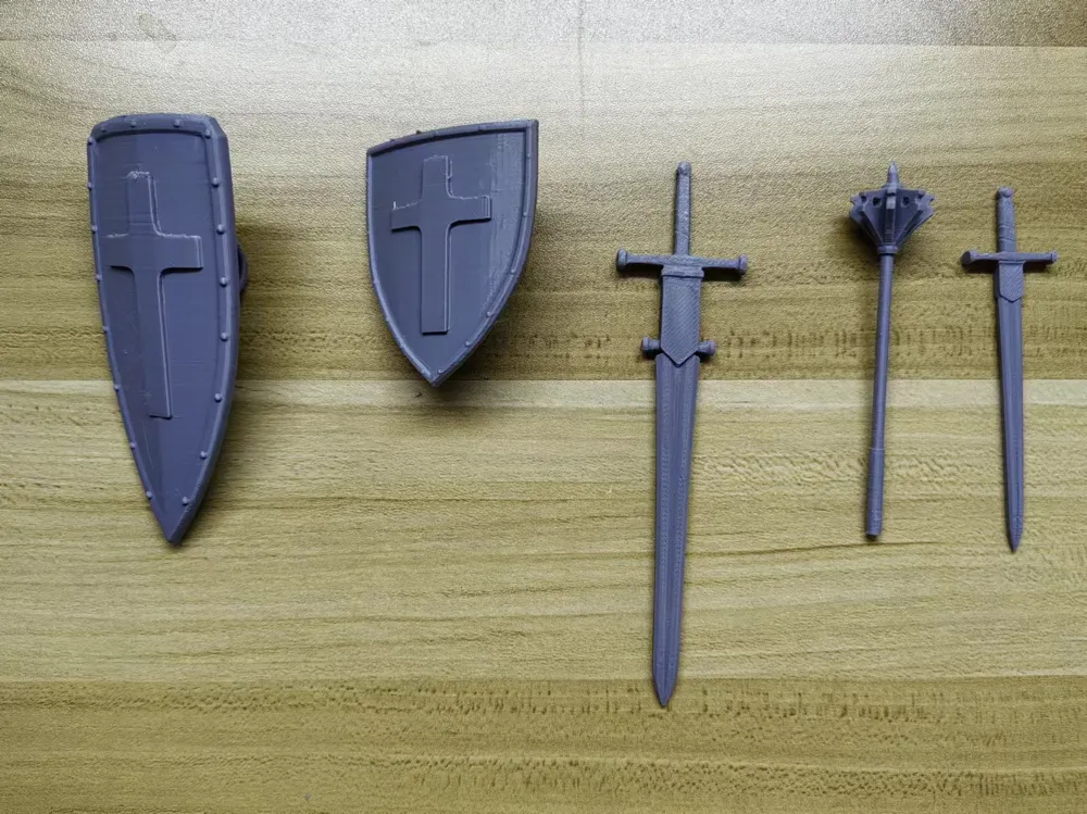 Weapons Pack for Heavy Plate Knight-Medieval Heavy Plate Knight Weapons ...