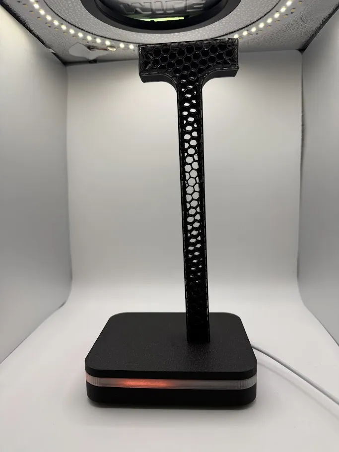 Modern Simple Headphone Stand with LED Base by ColinSmith978 MakerWorld ...