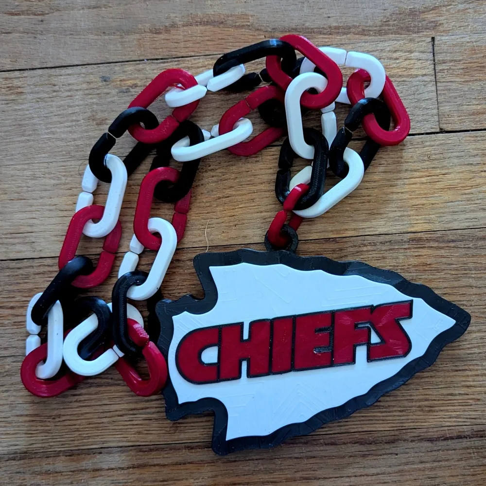 Chiefs Bling arrowhead pendant by srh_taz - MakerWorld