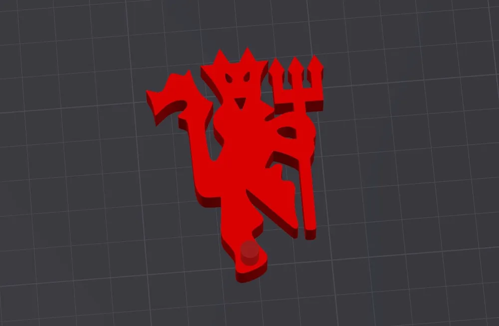 Manchester United Red Devil Keyring / Keychain by Gyroid - MakerWorld