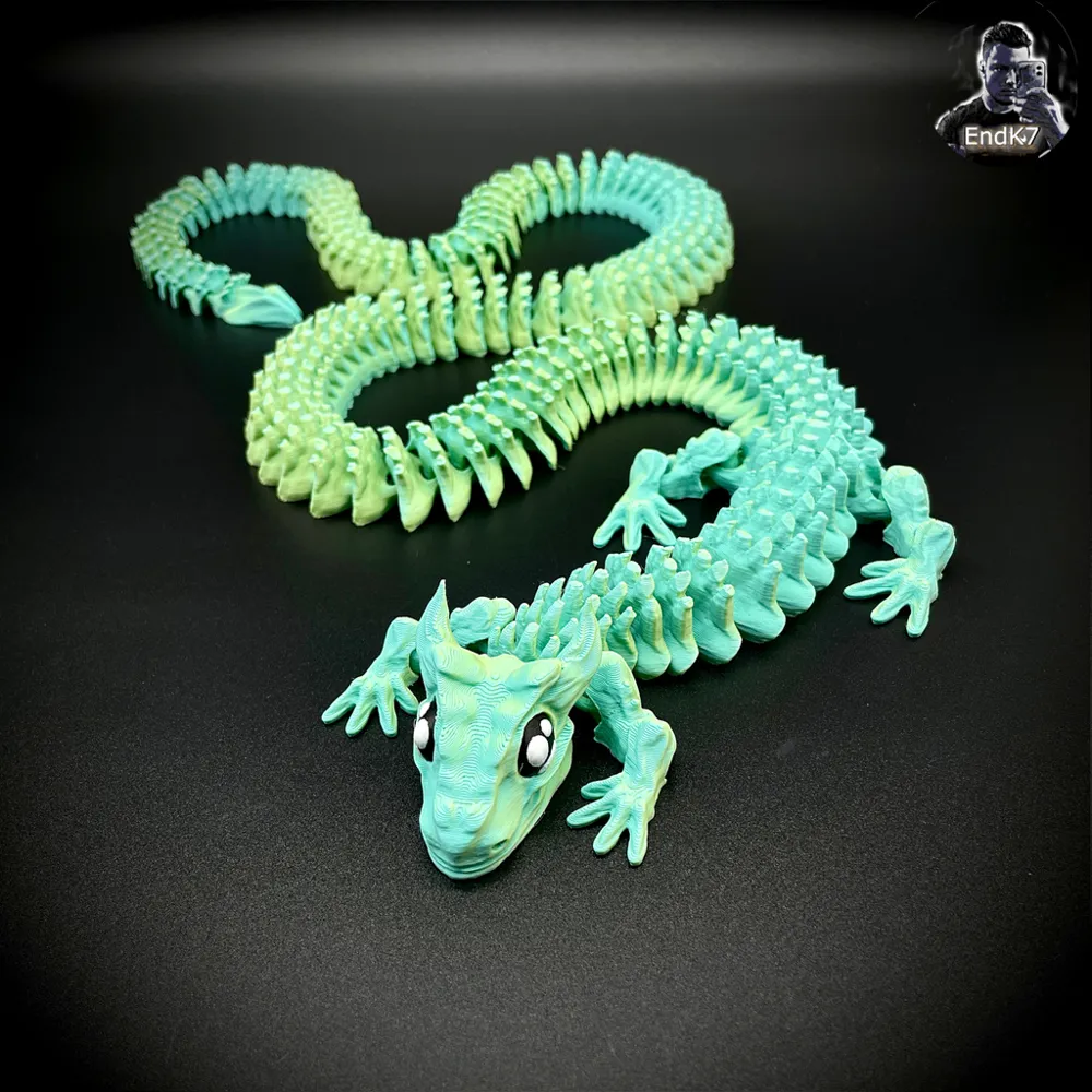 Glorious Baby Dragon - Extra Long version - Free 3D Print Model ...