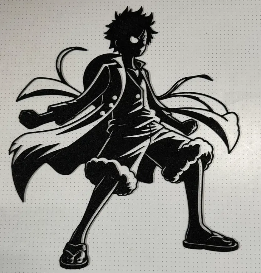 Luffy / Ruffy One Piece LineArt WallArt by D_Designs - MakerWorld