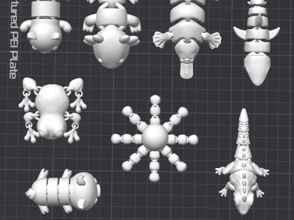 Bulk Articulated Models - Free 3D Print Model - MakerWorld
