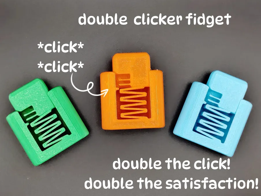 double clicker fidget - print in place by 3DPrototech MakerWorld ...