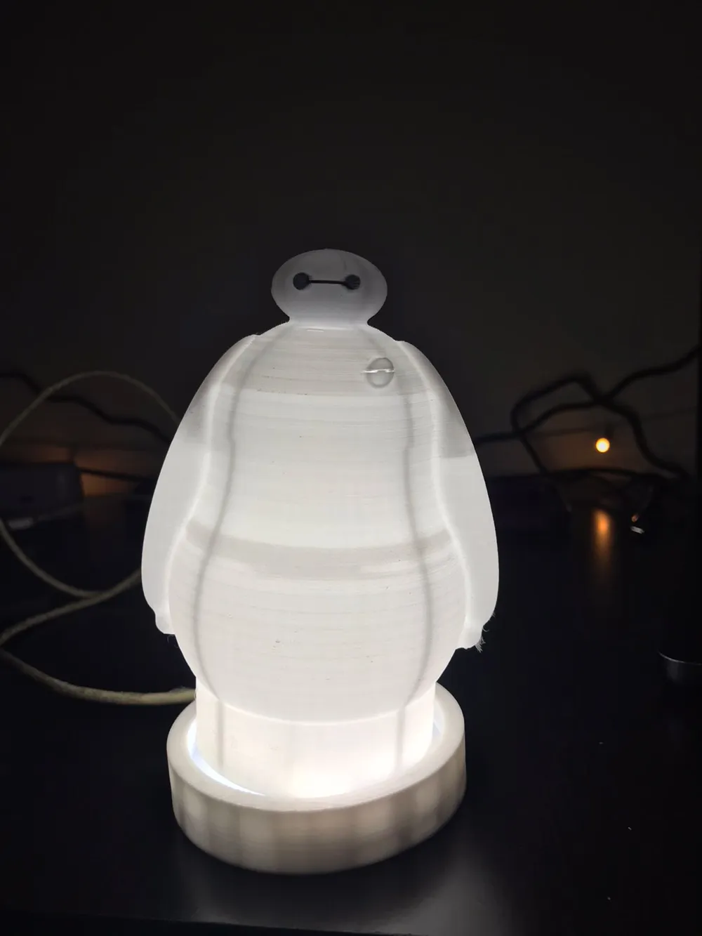 Hollow Baymax Night Lamp - Free 3D Print Model - MakerWorld
