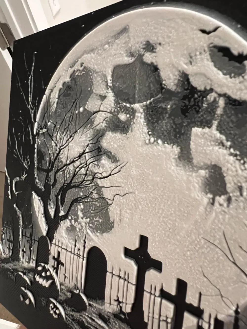 Halloween Moonlit Graveyard Hueforge by RP47 Designs - MakerWorld