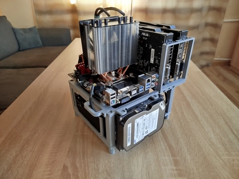 PC Test Bench Case mATX ITX by Maker_3DP MakerWorld: Download Free 3D ...