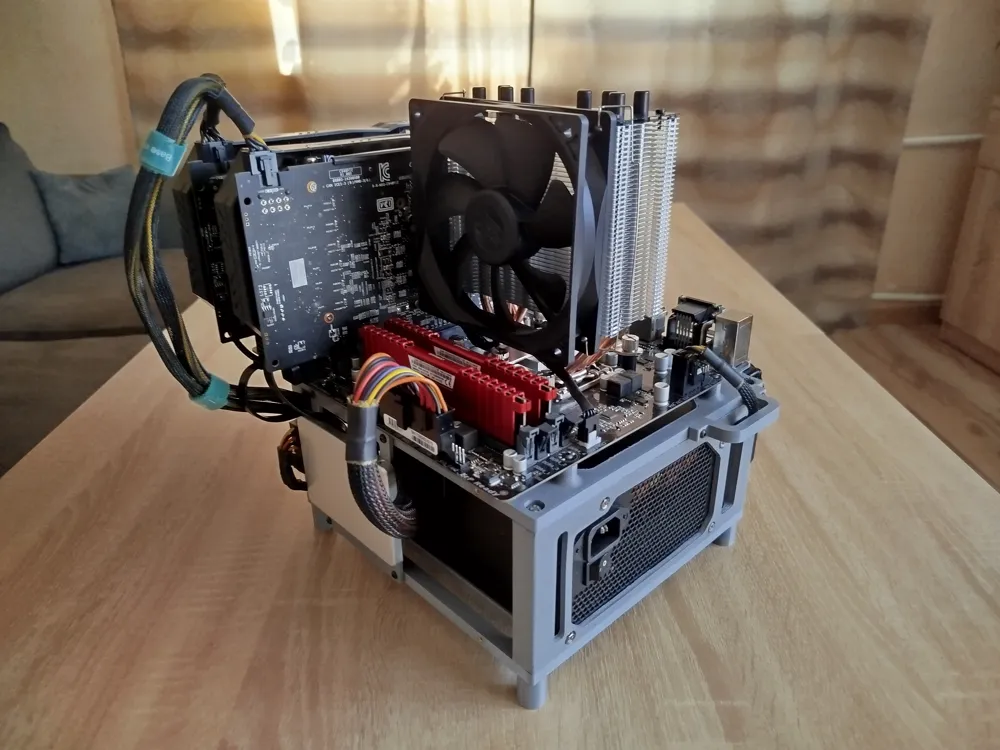 PC Test Bench Case mATX ITX - Free 3D Print Model - MakerWorld