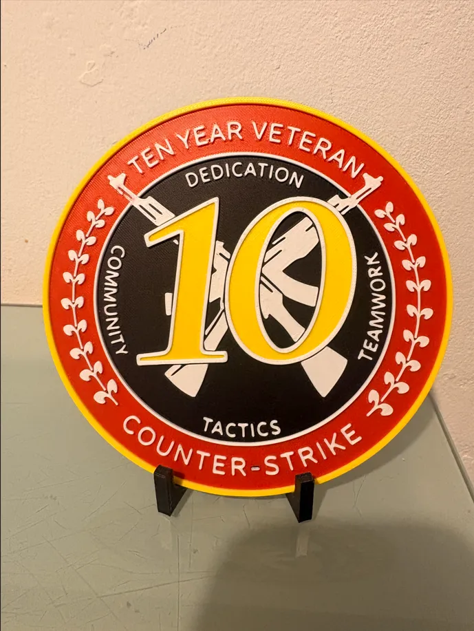 10 Year Veteran Coin from CS GO and CS2 (AMS) - Free 3D Print Model ...