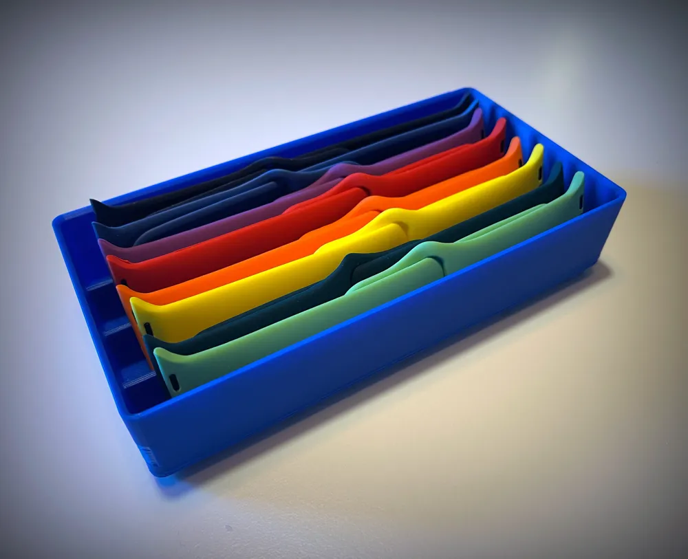Gridfinity Parametric iWatch Bands Holder by Stefano Bertini - MakerWorld