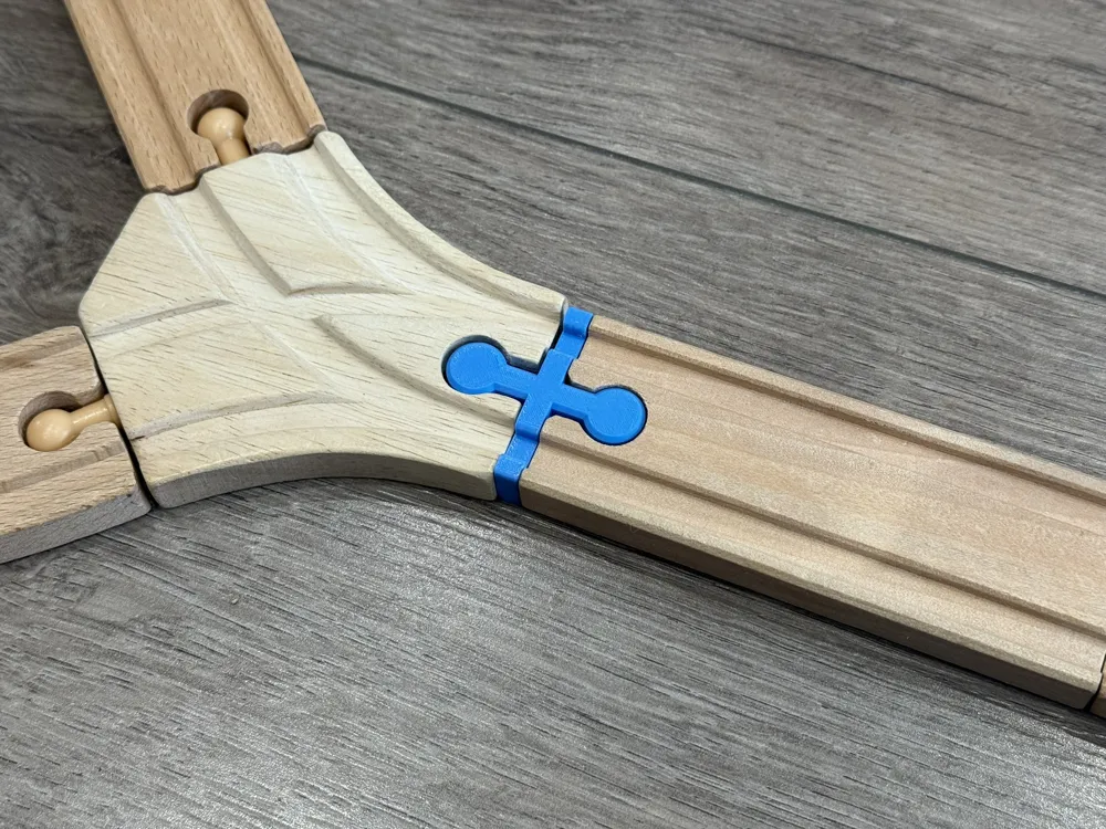 Wooden Train Track Connector M:M by Marto MakerWorld: Download Free 3D ...