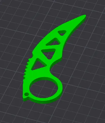 Keyrambit Keychain by SlamDunkasaur - MakerWorld