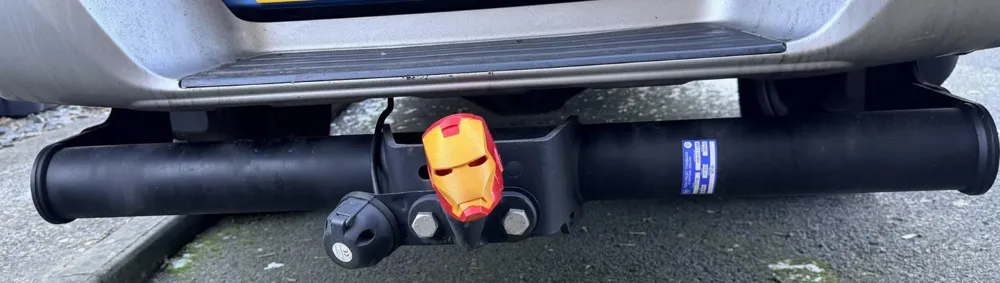 Iron Man Towball cover - Free 3D Print Model - MakerWorld